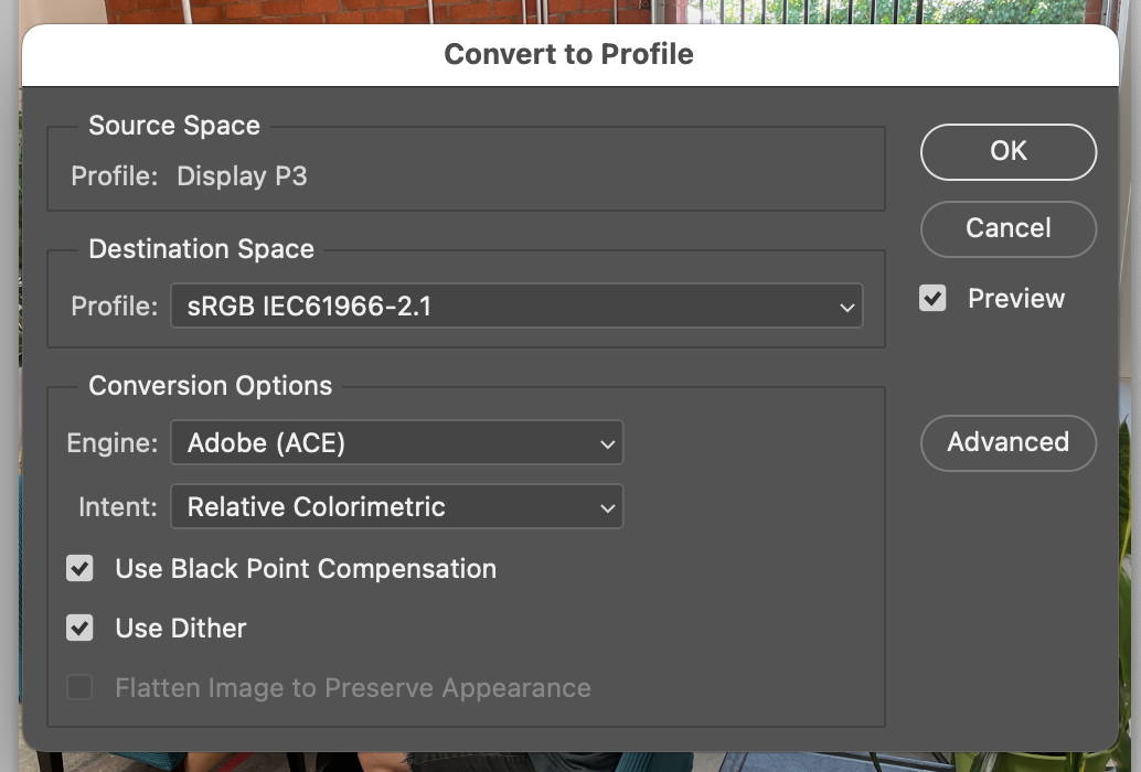Photoshop Color Profiles – Static Medium